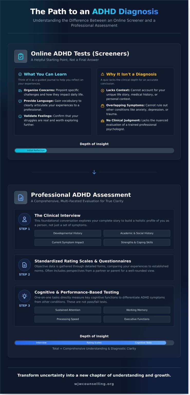 ADHD Test: Understanding Your Focus Issues - WJW Counselling & Mediation